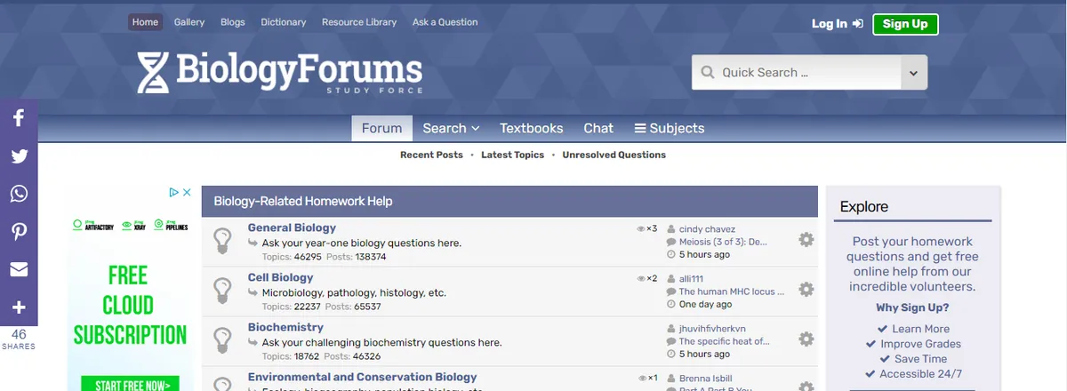 biologyforums is Tutoring @ Biology-Forums.com - Buymeacoffee