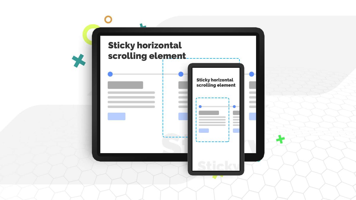Sticky Horizontal Scrolling Element - Webflow Cloneable — SketchzLab - Buymeacoffee