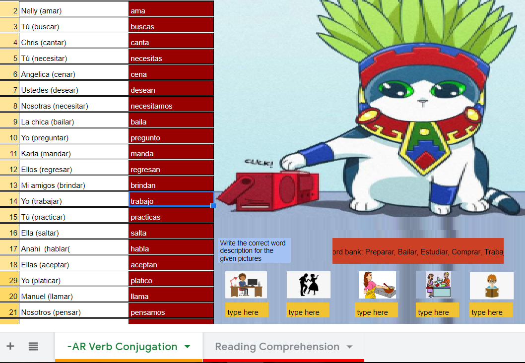 Practice Colors & Plurals (pixel art) — Mi Clase Divertida with Mr. Sajche