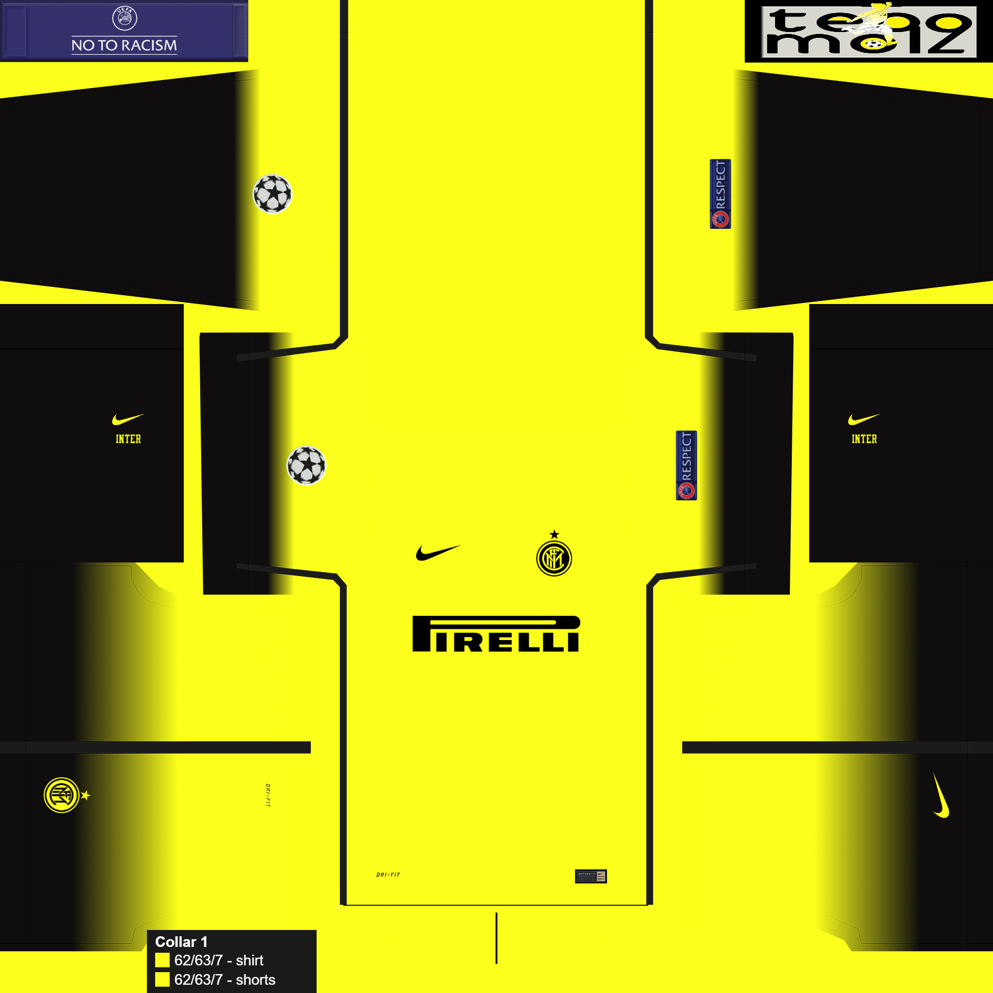 Inter 2015/16 Third Kit - UCL Logos — Teomol92