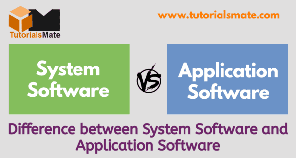 Difference between System Software and Application Software — TutorialsMate
