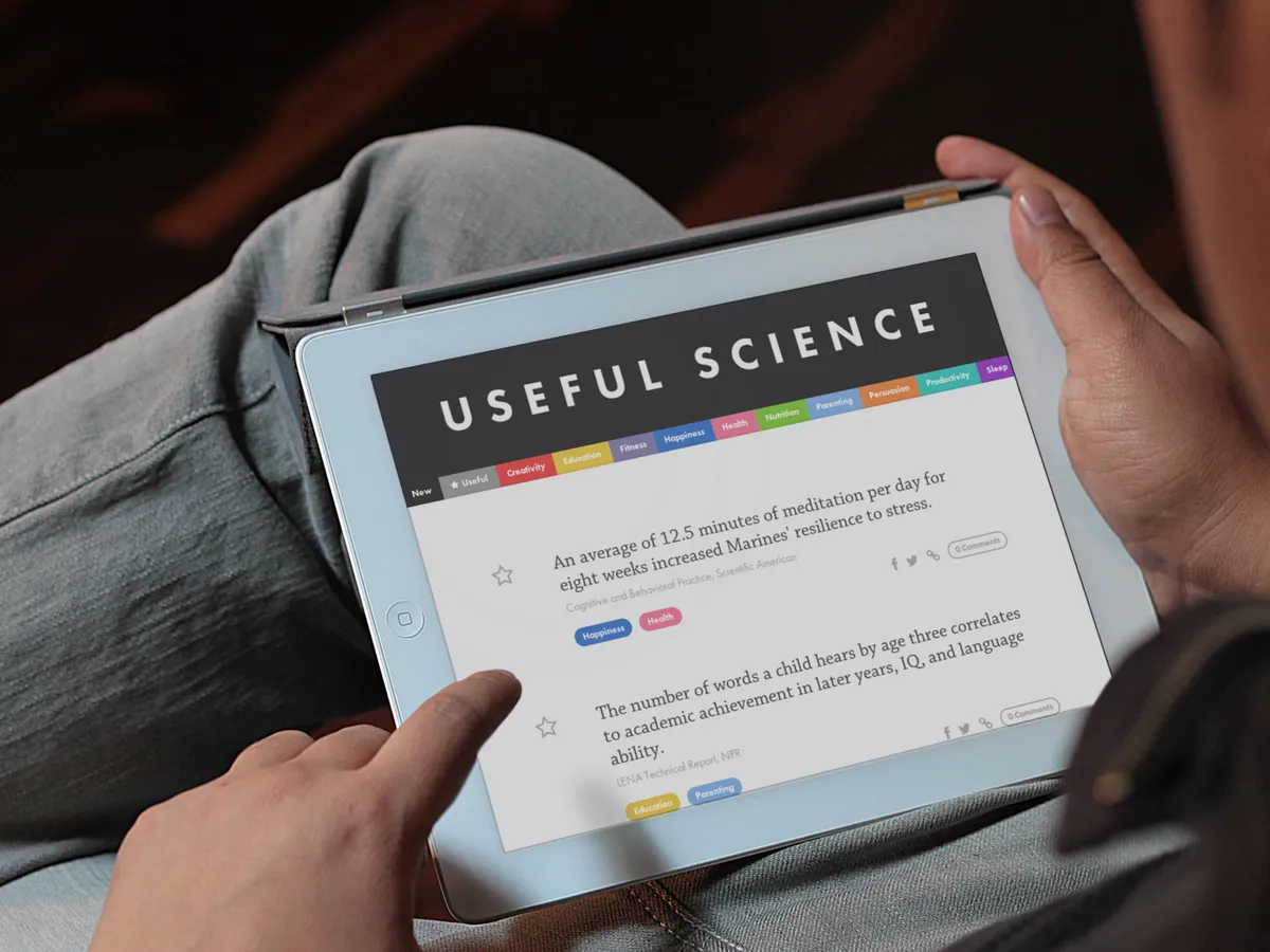 Useful Science is summarizing research useful to everyday life ...