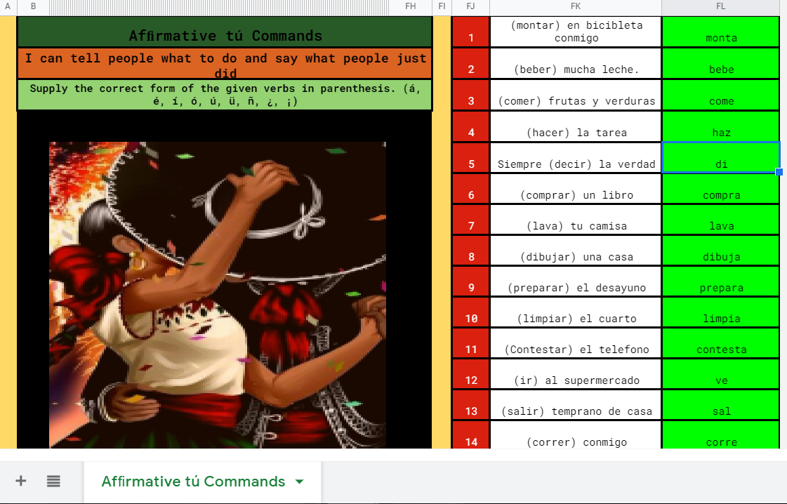 Practice Colors & Plurals (pixel art) — Mi Clase Divertida with Mr. Sajche