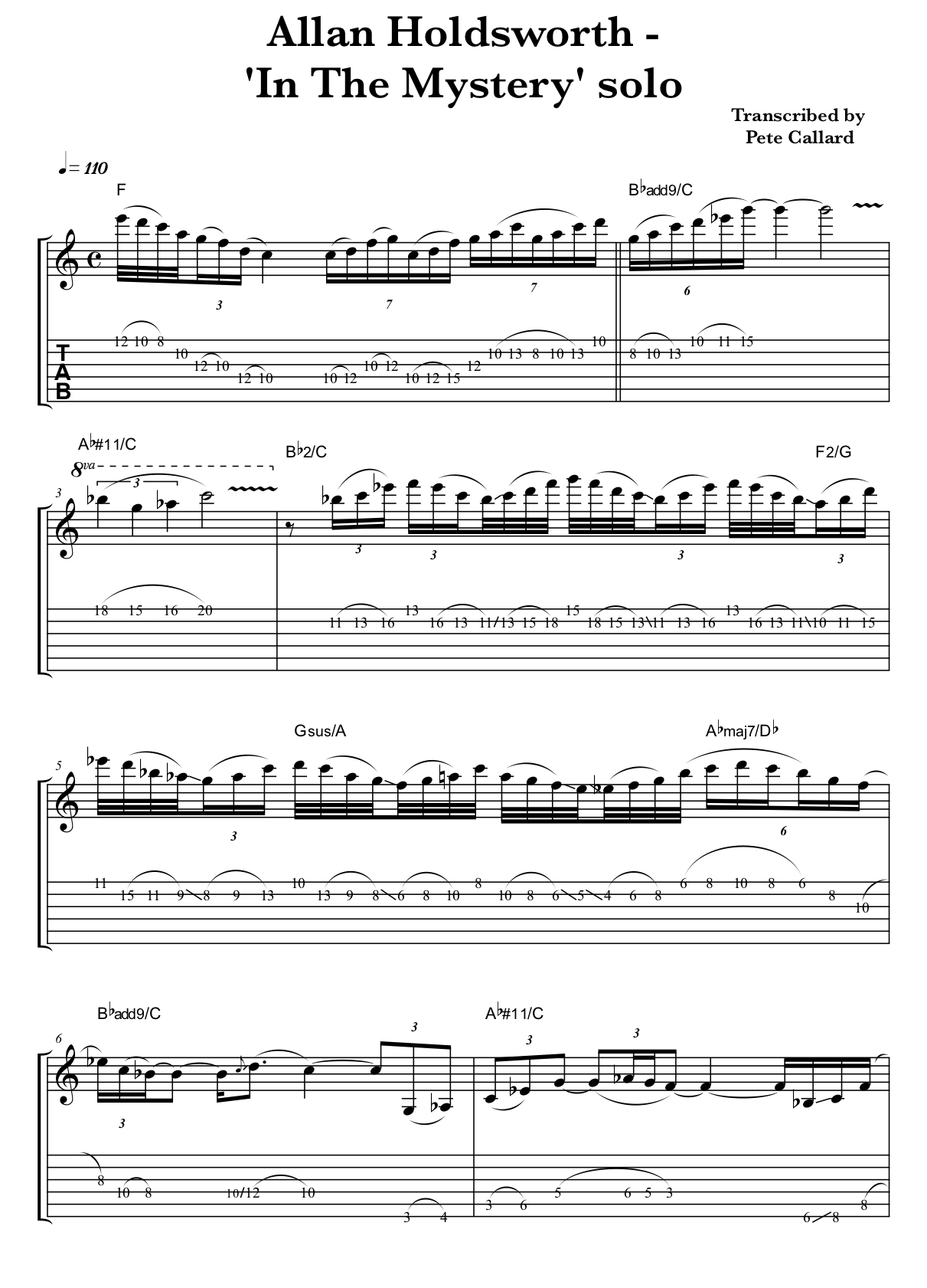 Posts | Pete Callard