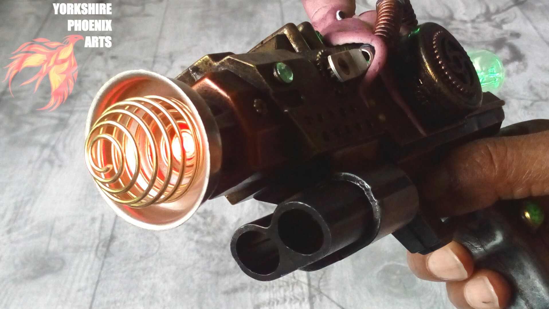 Steampunk Octopus Ray Gun – 0102G0029 — Yorkshire Phoenix Arts