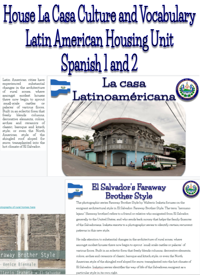 Latin America House La Casa Vocabulary Images Cultural Unit Google ...