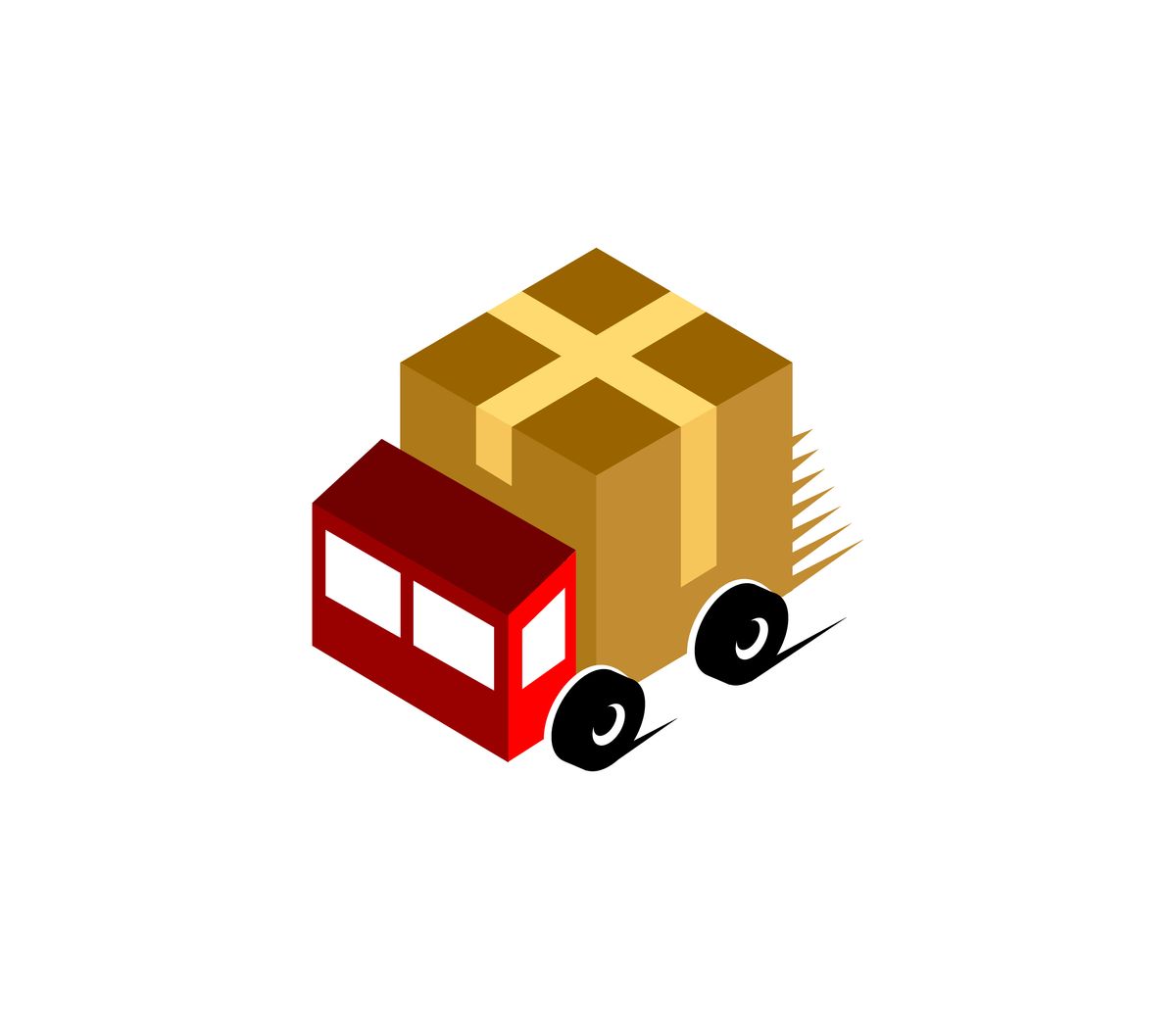 Cube Courier Logo — mrbranding - Buymeacoffee