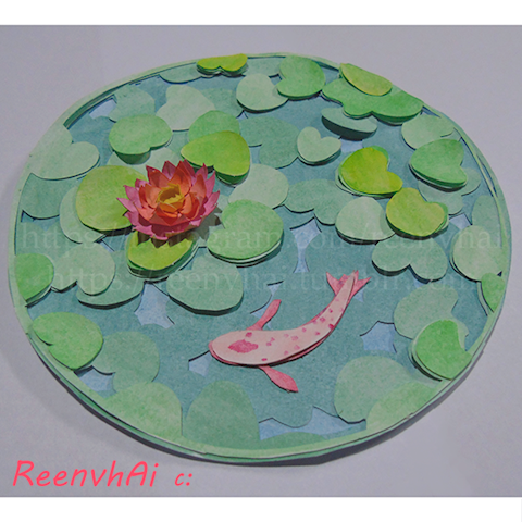 Pond paper cut-out — ReenvhAi