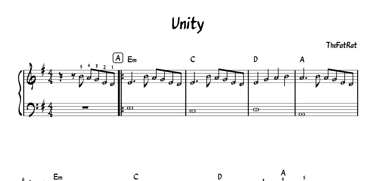 Unity - TheFatRat (Piano) - Buymeacoffee