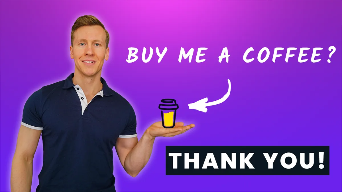 Sven From CodingIsFun is creating Python & VBA Tutorials - Buymeacoffee