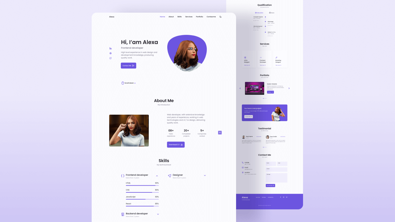 Create Portfolio Website Using Html Css Nikhiltech My Xxx Hot Girl