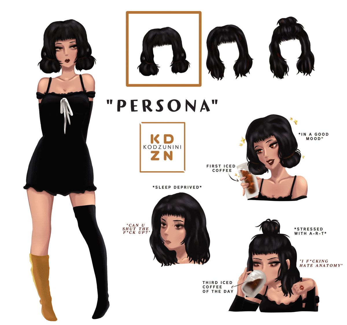 persona reference sheet 🖤 — nini - Buymeacoffee