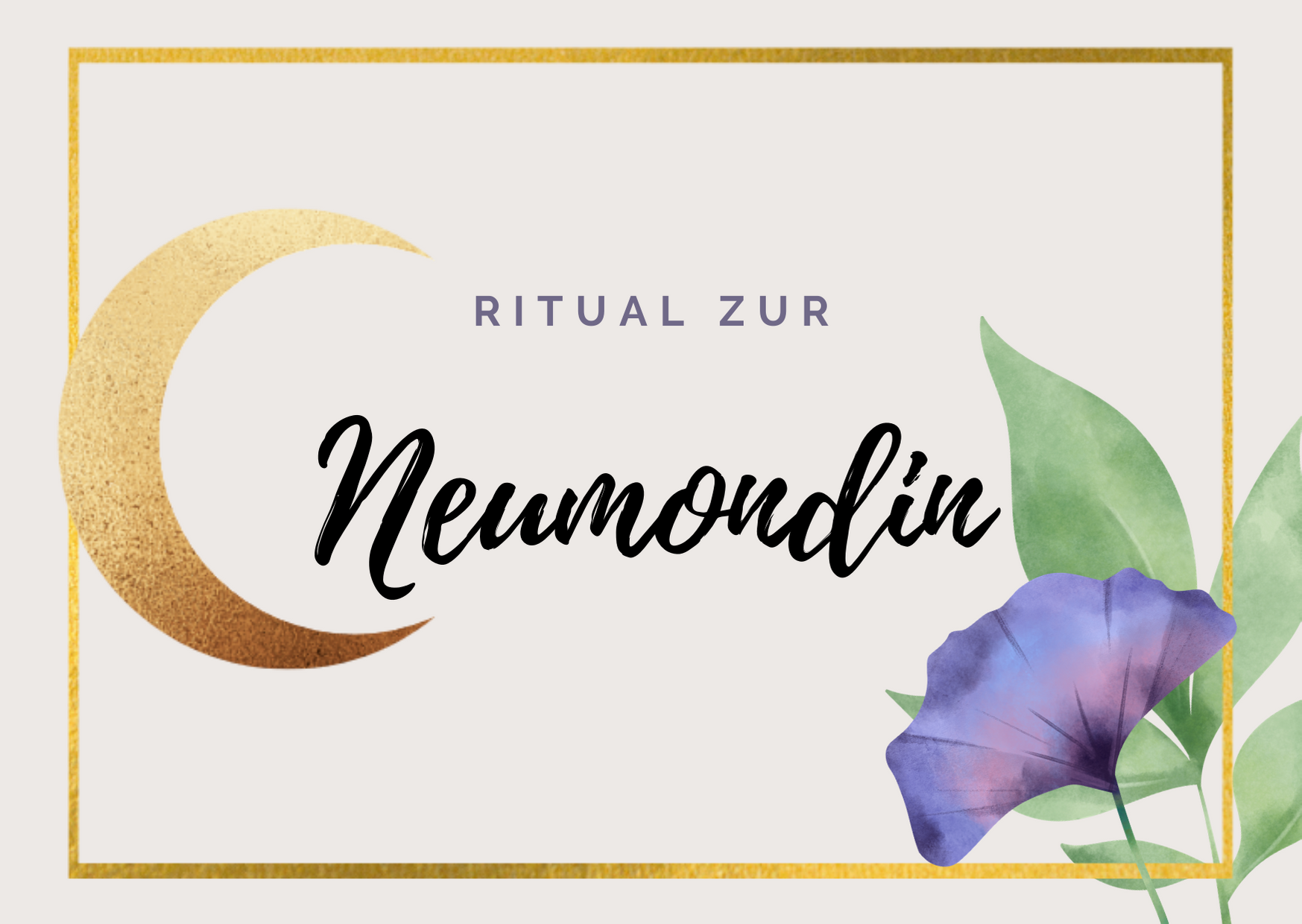 Neumondin und Portaltage — Maria Reif - Buymeacoffee