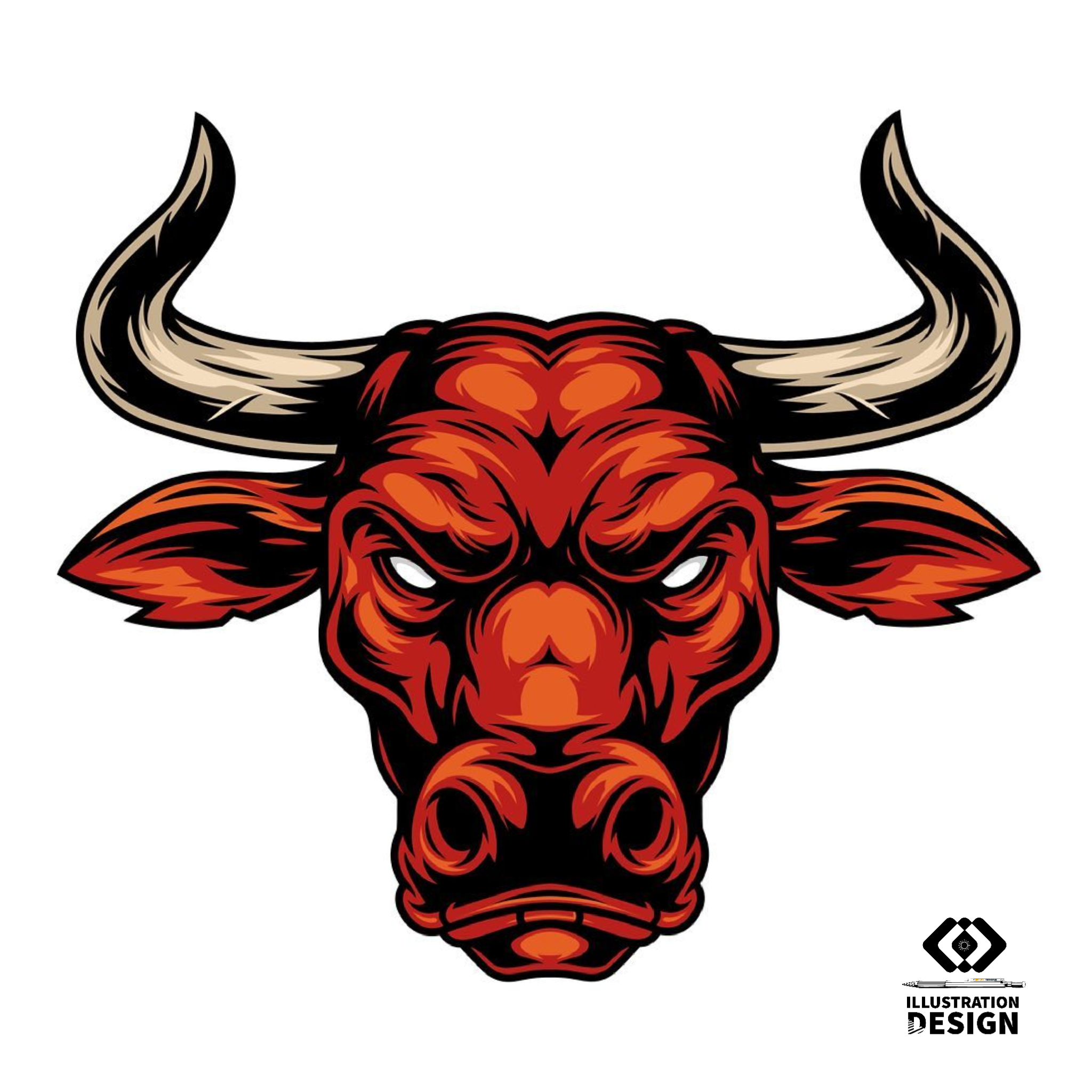 Bull 🐂 Artwork | Illustration Design Timelapse — Brindaban Gorai