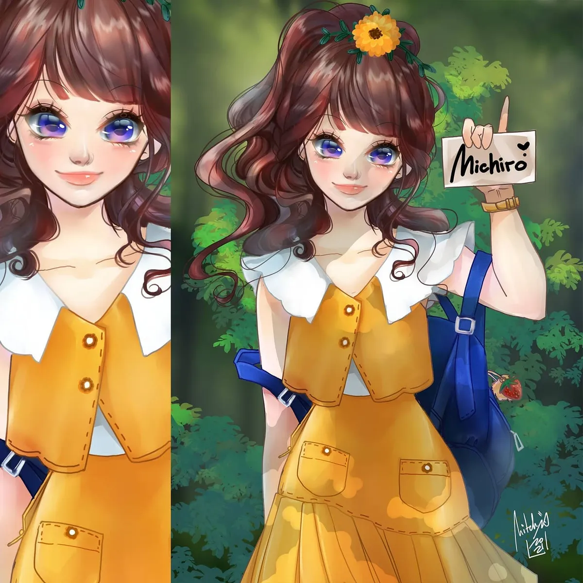 Michiro To is creating digital and traditional illustrations