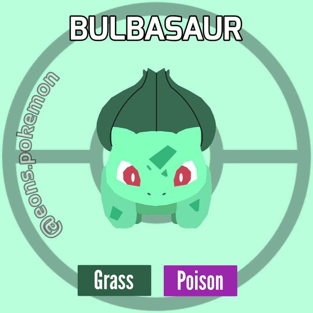 Bulbasaur Evolution line art — Eonspokemon