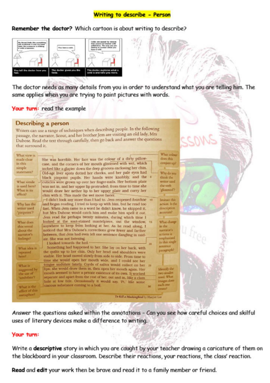 Introduction to Non-fiction & text types - Handout 3a — MrLEnglishclass