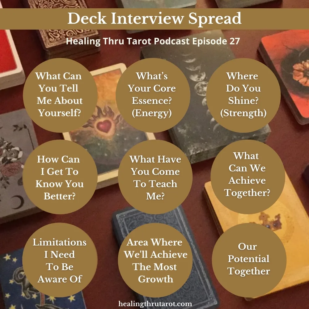 Healing Thru Tarot's Deck Interview Spread (9 cards) — healingthrutaro ...