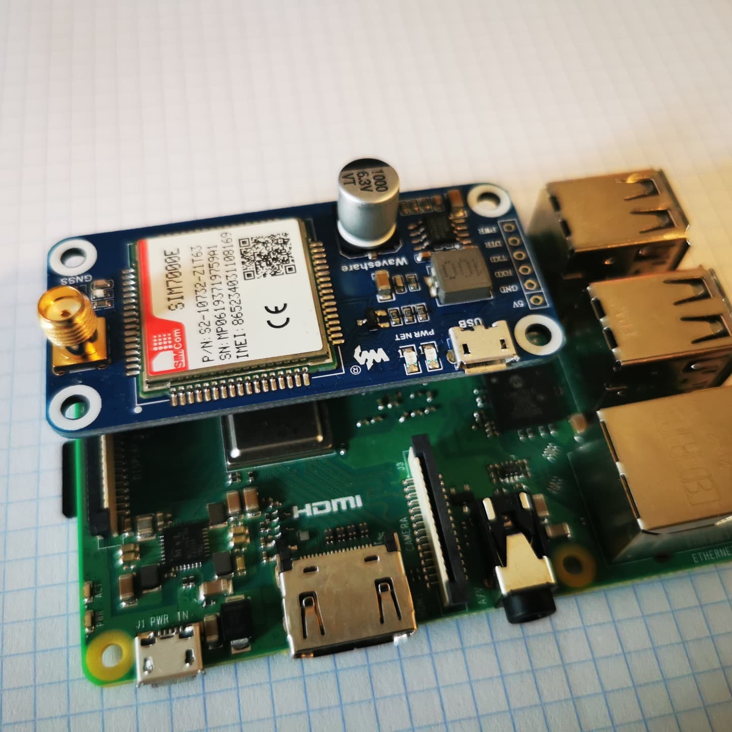 Raspberry PI mit Mobile Module — RedKite.Tech