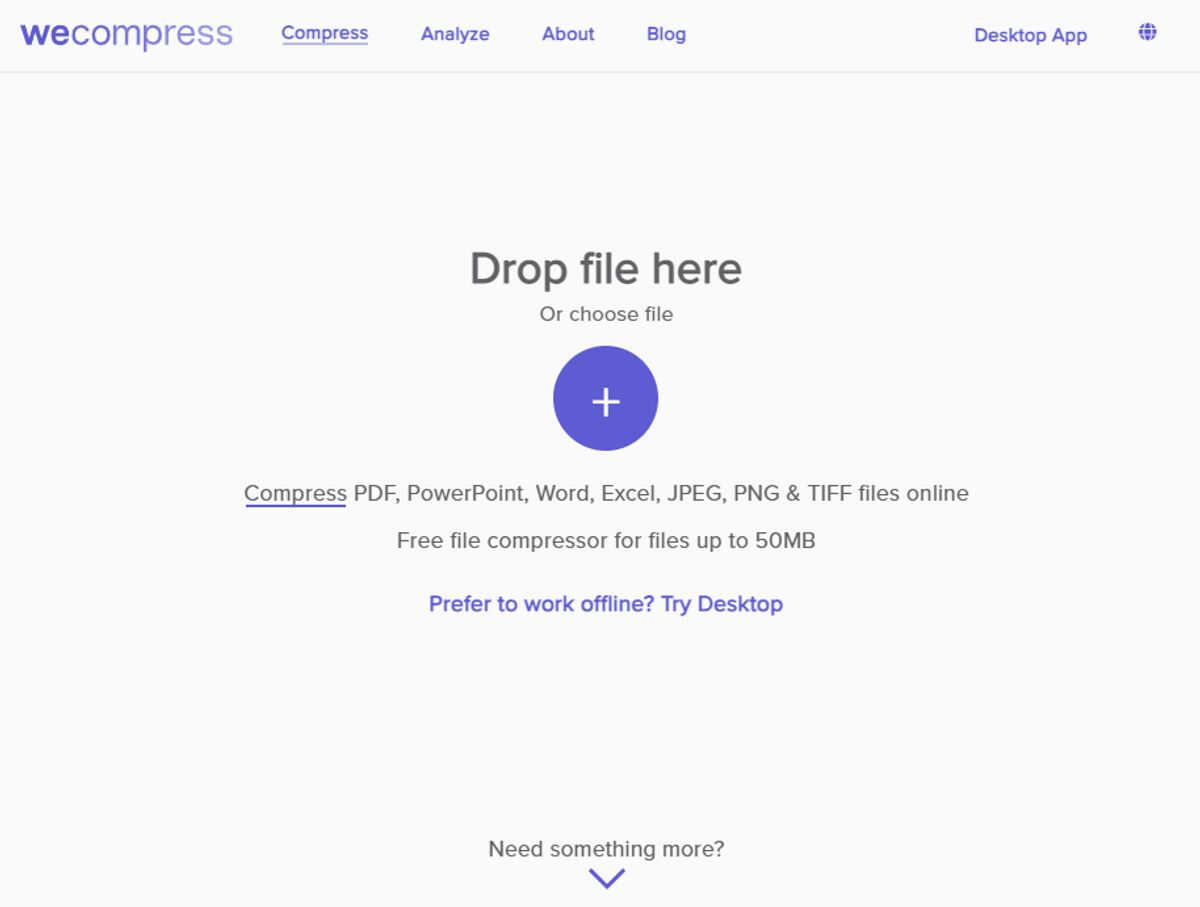 WeCompress is free online file compression