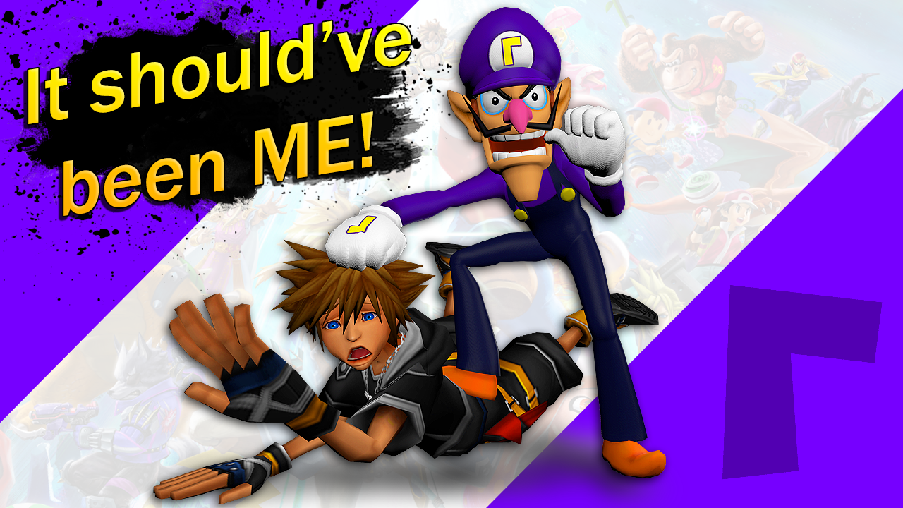 Super Smash Bros - Waluigi Attacks Sora — Shrealmio