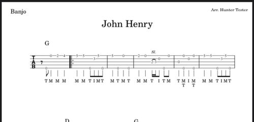 Hunter Tester Music is creating banjo tabs & tutorials