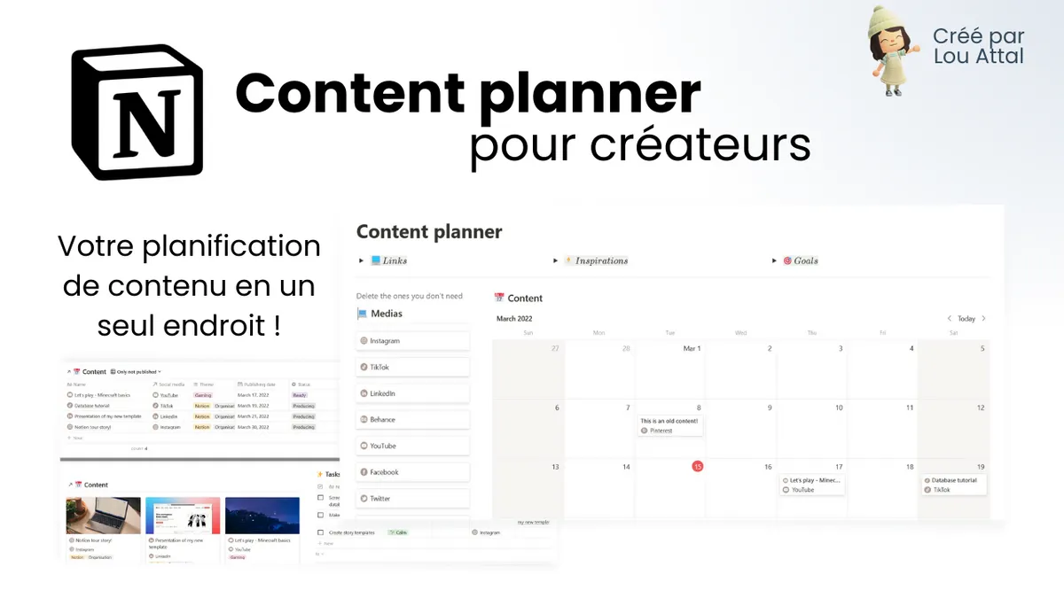 Lou Attal is a project manager specialized in Notion and webcontent ...