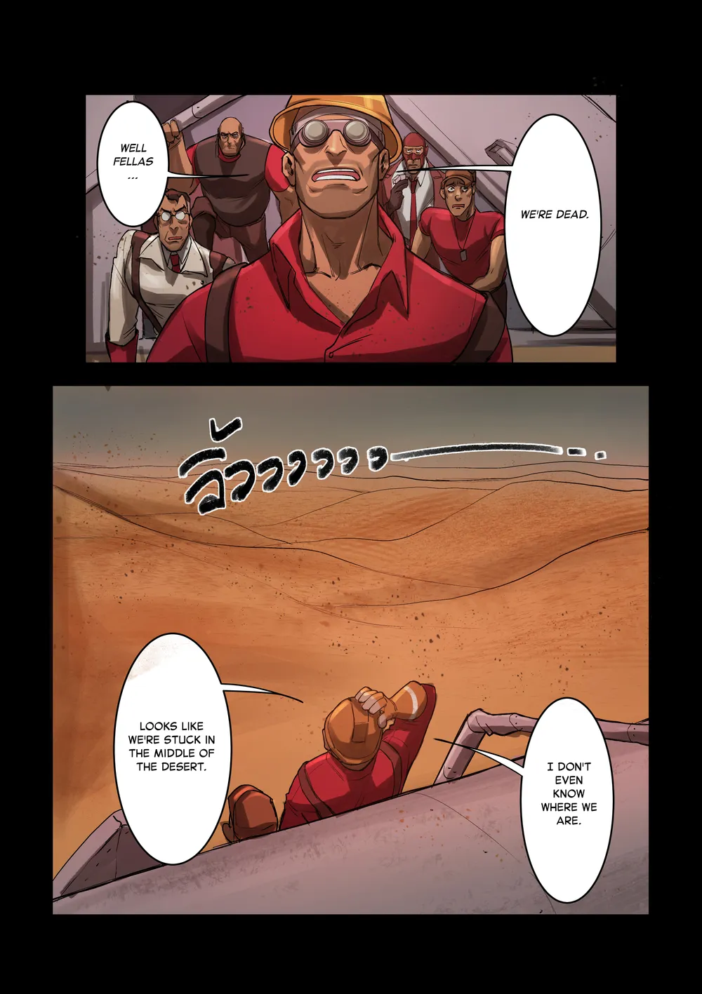 TF2 FANCOMIC | desert (ENG) — CalabbyCabbage - Buymeacoffee