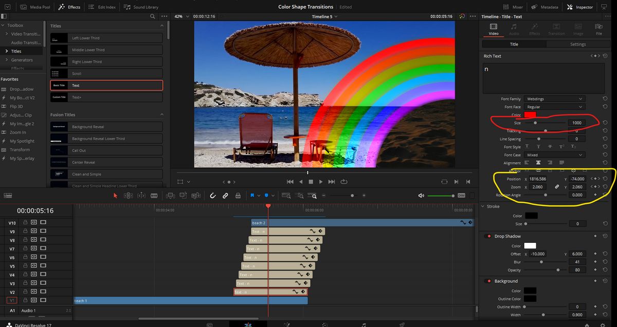 Reuse Rainbow and Color Shape Transitions — Essential Video Editing ...