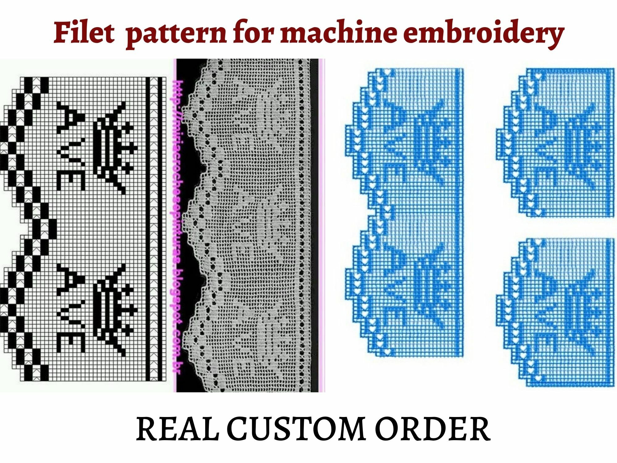 Custom FSL Filet Embroidery Designs — Tanja P