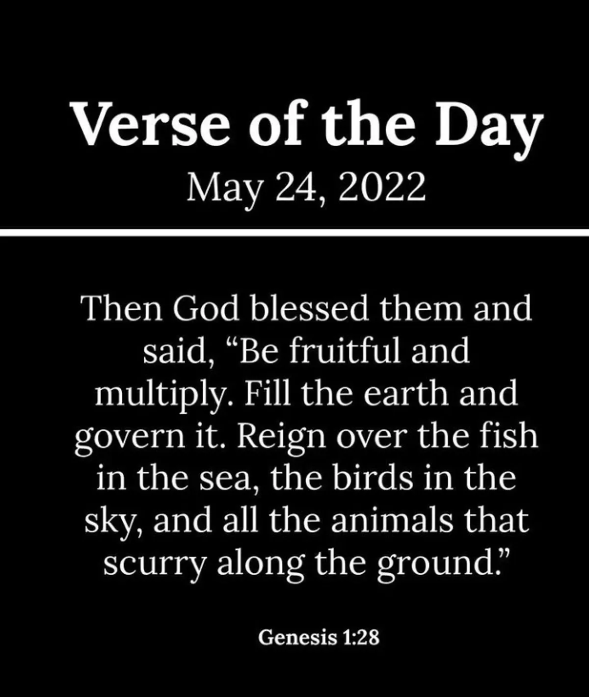 Bible Verse of The Day - 5-24-22 — Positive Vibes