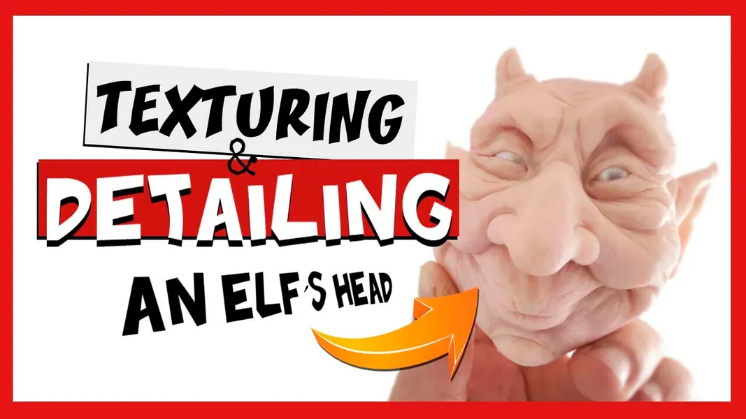 Details and skin texture on an elf´s head tutorial — Goblinslab