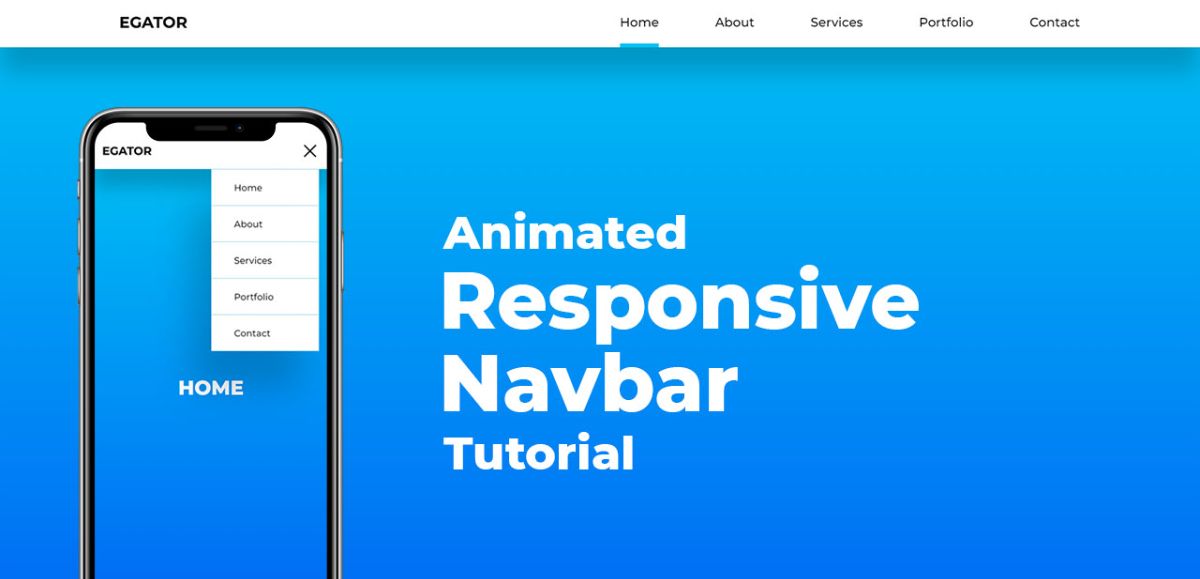 Responsive Navbar with 5 Animations - Buymeacoffee