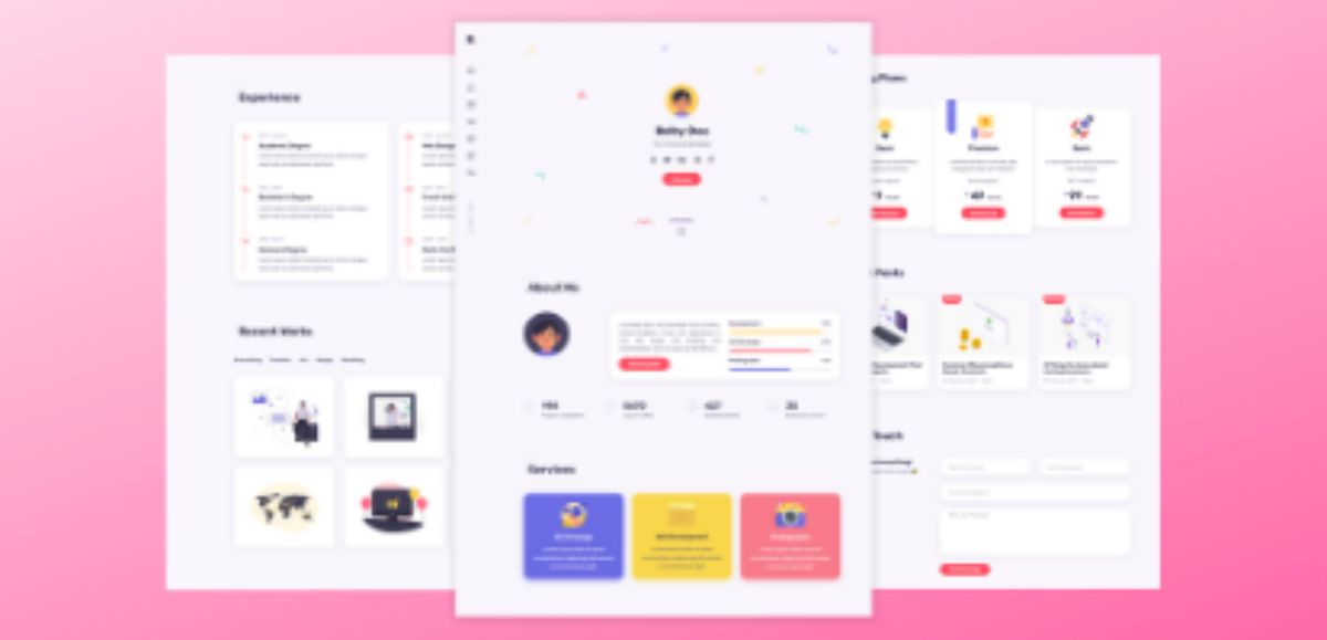 Responsive Portfolio Website Bolby Using React - Buymeacoffee