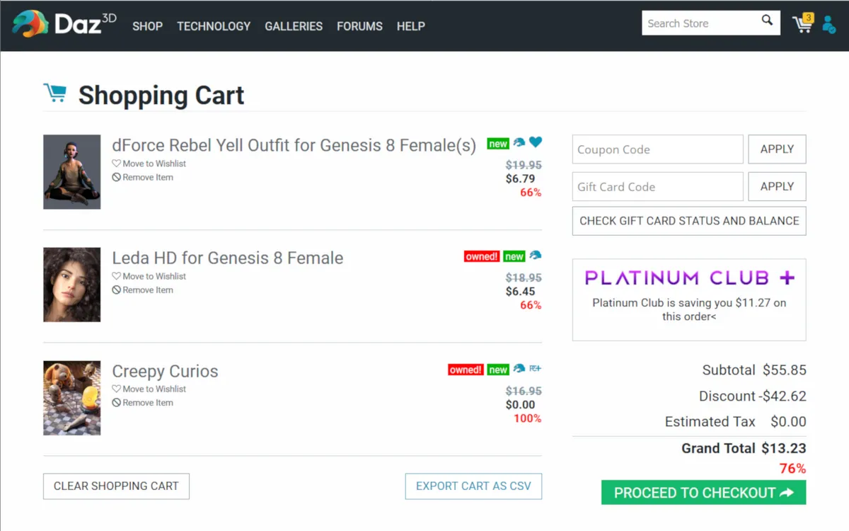 Daz Deals Browser Extension is enhancing the Daz3D.com shopping ...