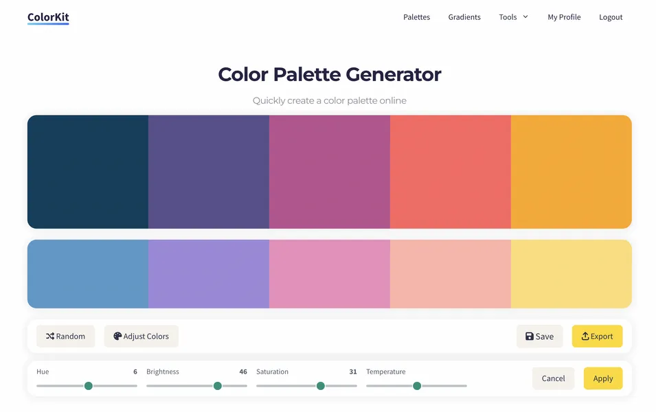 New Tool: ColorKit.co — Andy Feliciotti