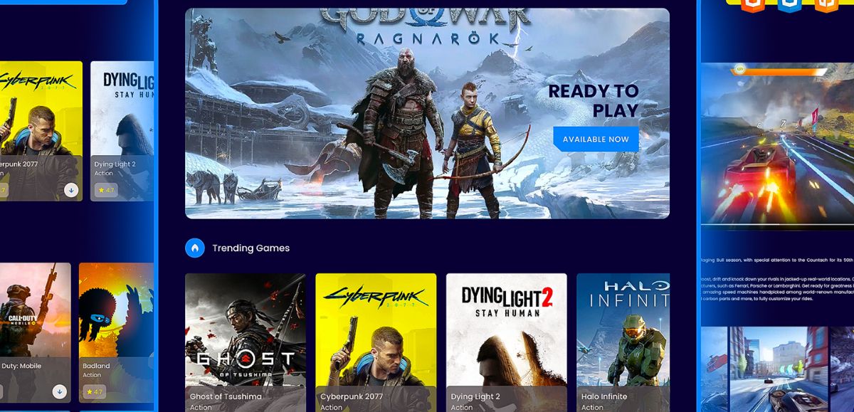 Complete Responsive Games Website Store - Buymeacoffee