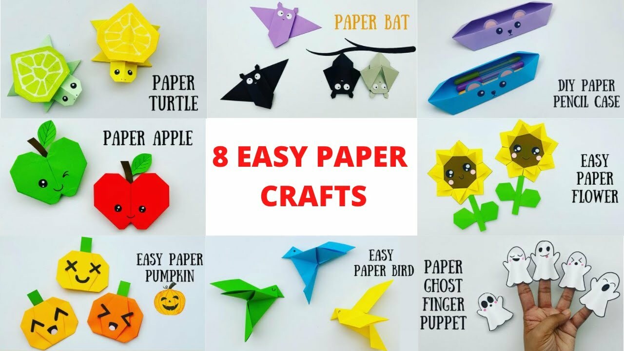 Paper bird for kids / paper craft / easy kids craft ideas / paper craft ...