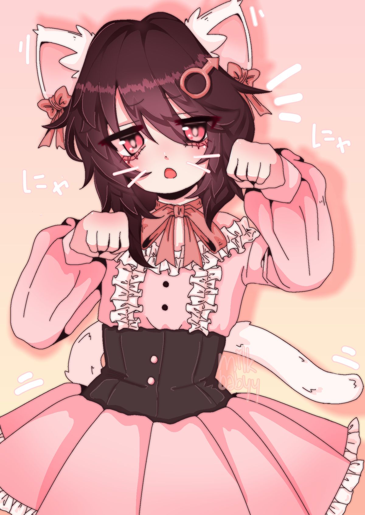 [Art Trade] Kitty kitty ! — Milk Babyy - Buymeacoffee