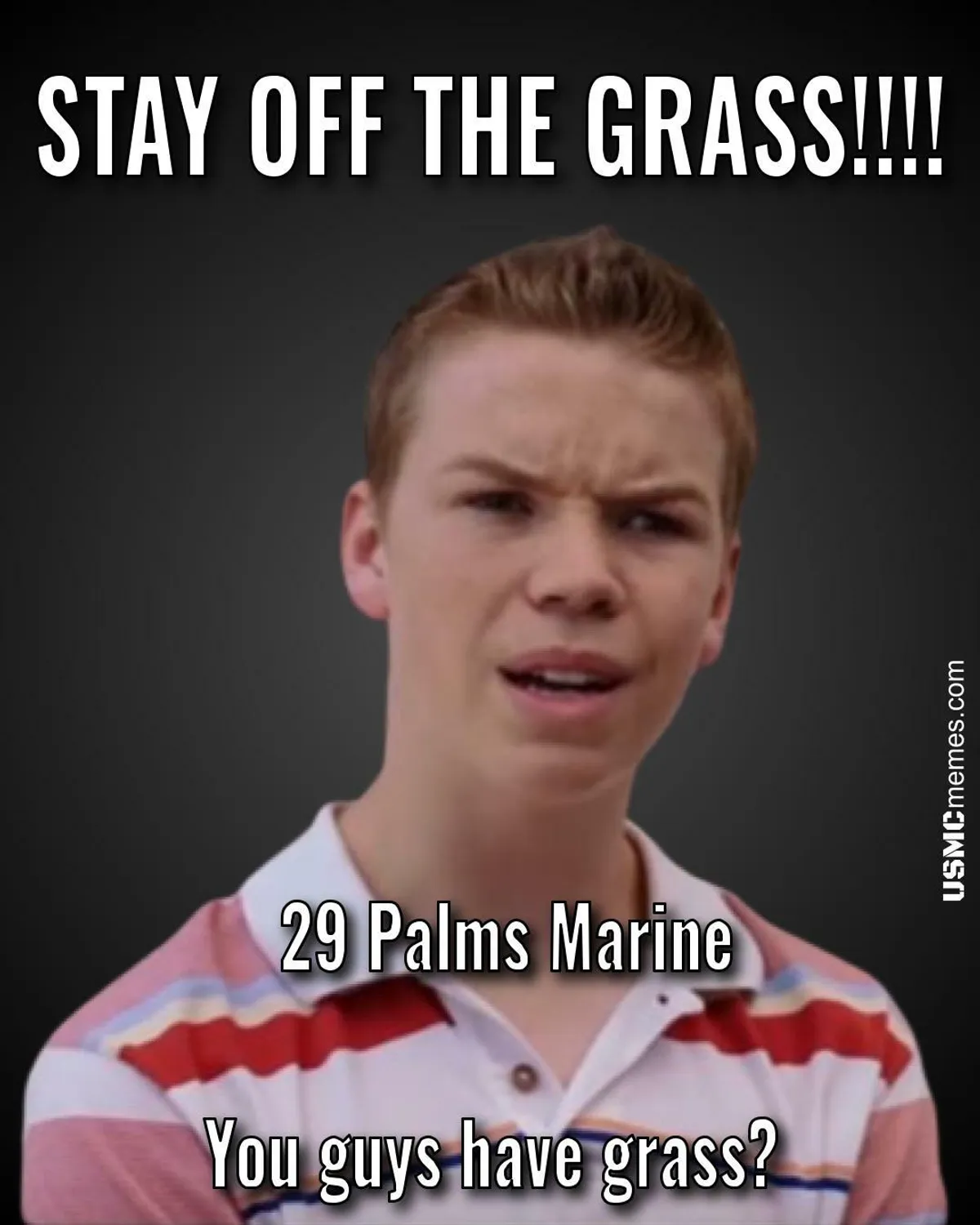 Meme 1334 - Grass? — USMC memes