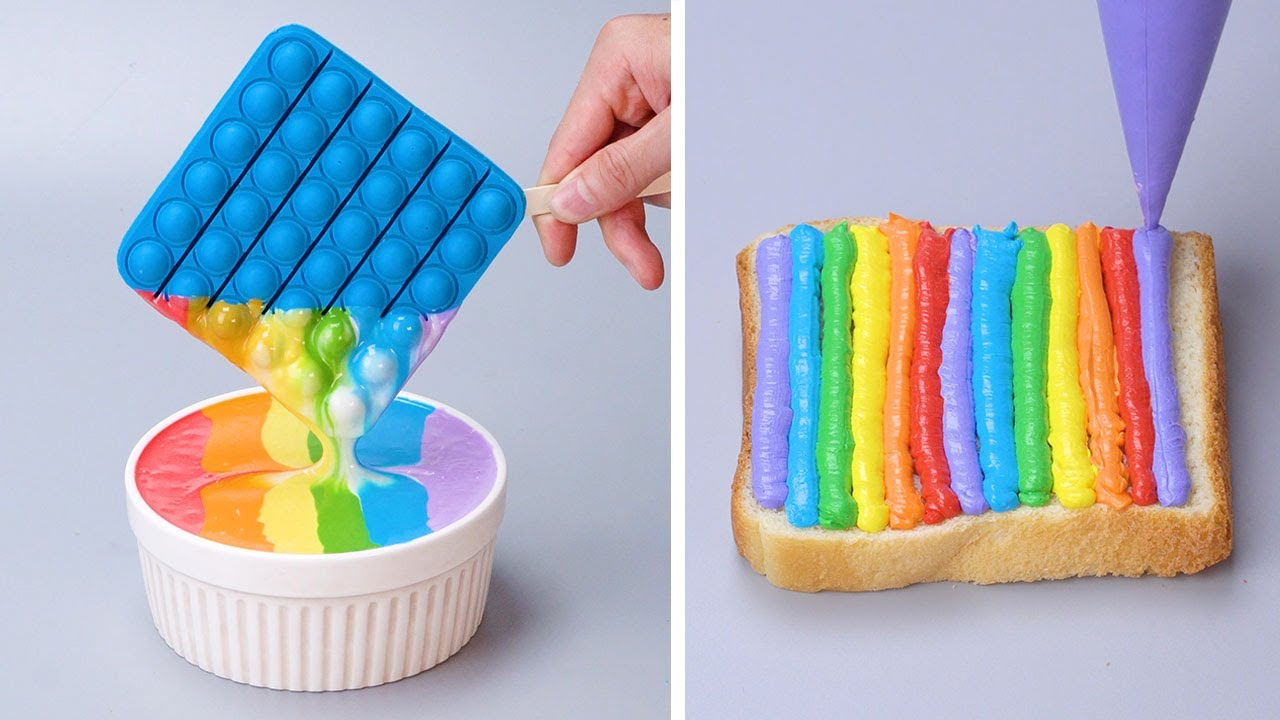 How To Make Colorful Cake Decorating Ideas Perfect Rainbow Cake
