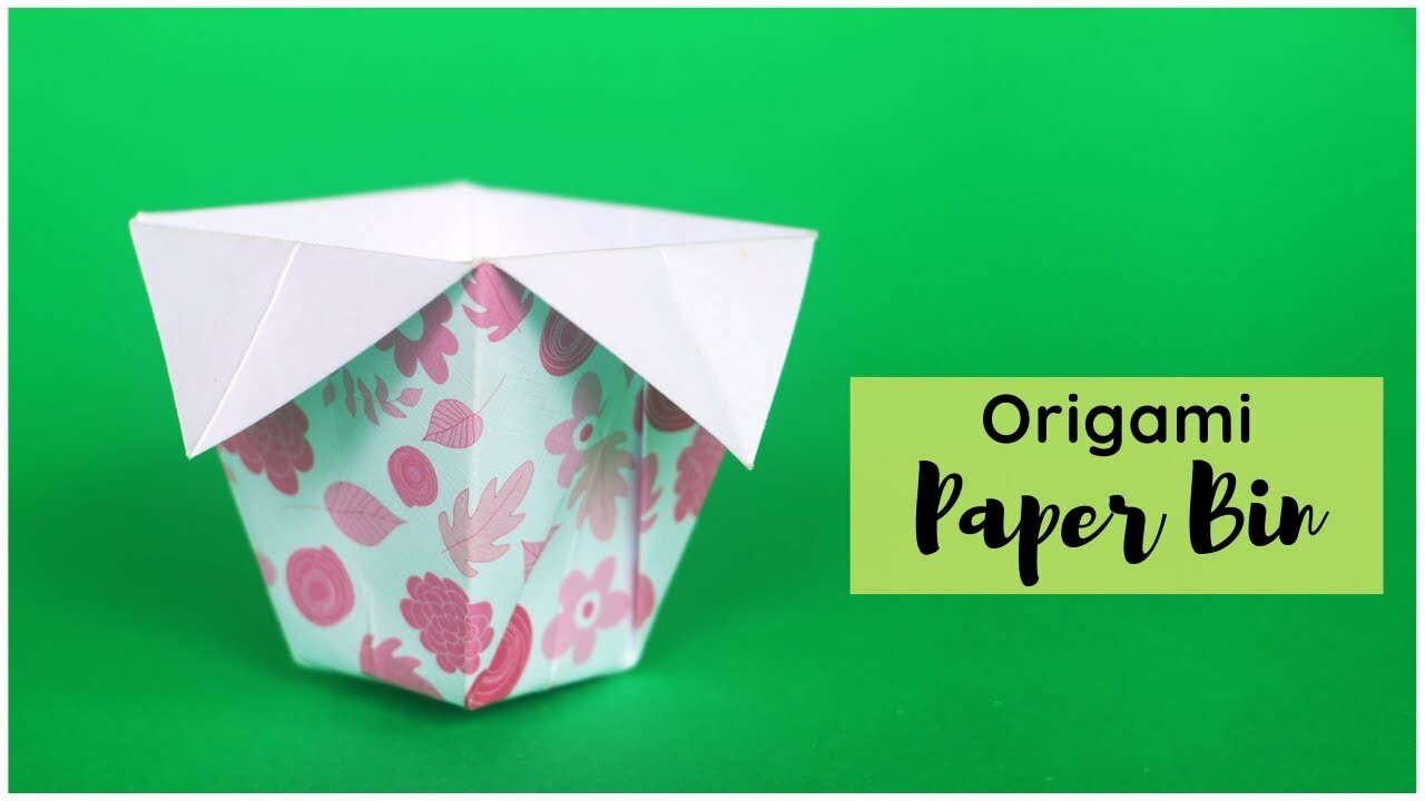 Origami Paper Bin Tutorial | Easy Paper Craft — The Little Crafties