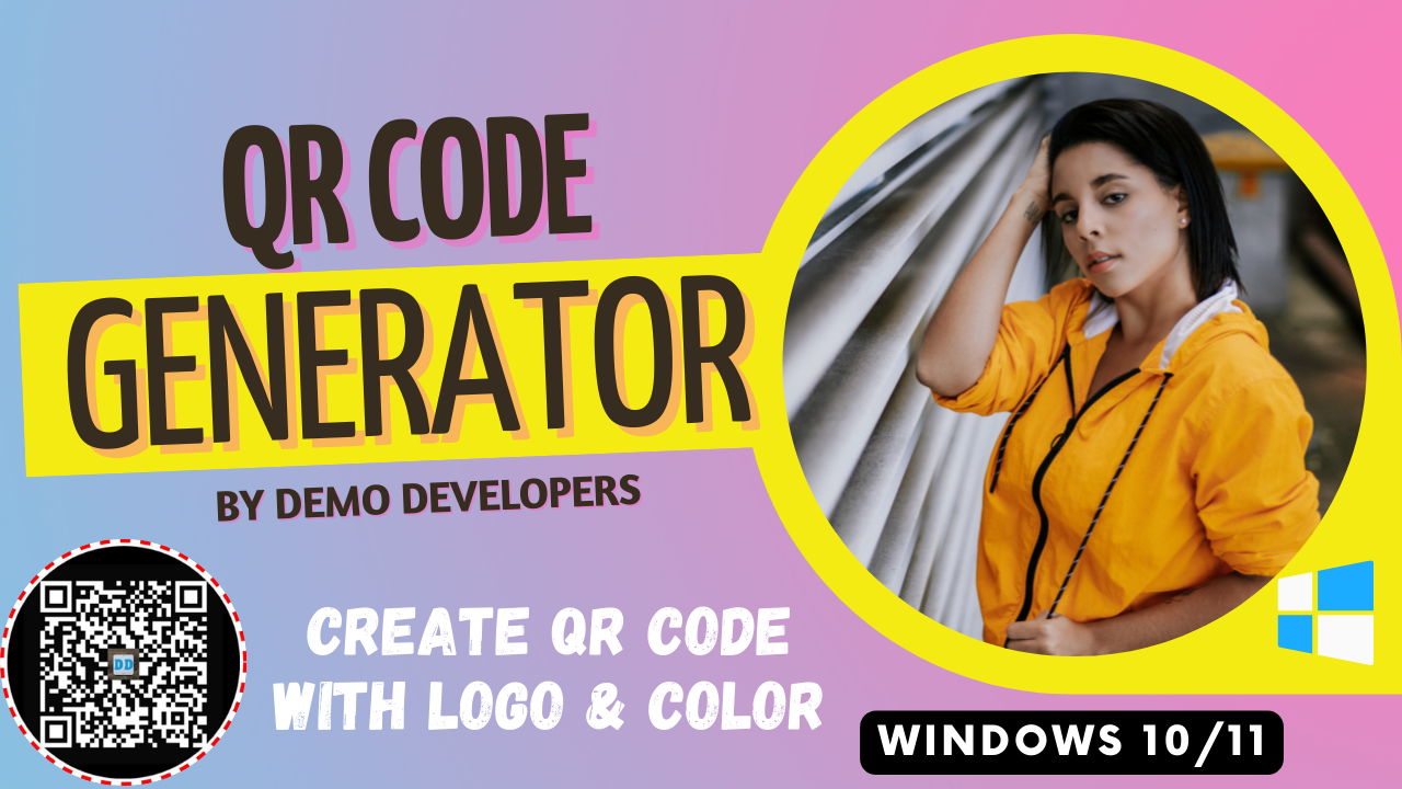 Qr Code Generator With Logo Create Qr Code In Windows — Qr Code Generator Lite Color