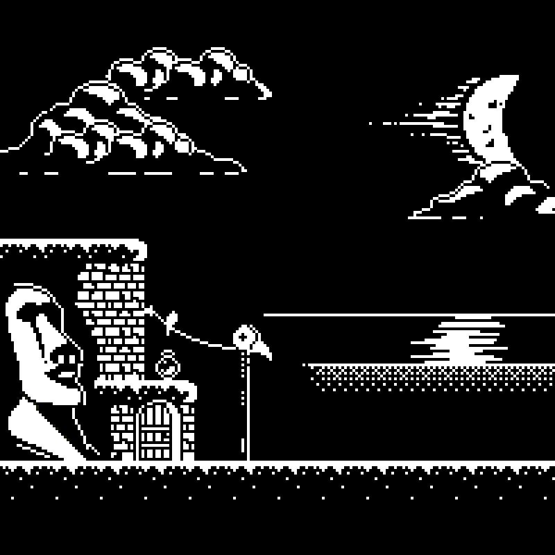 Pixel Art 1Bit Animation Clo