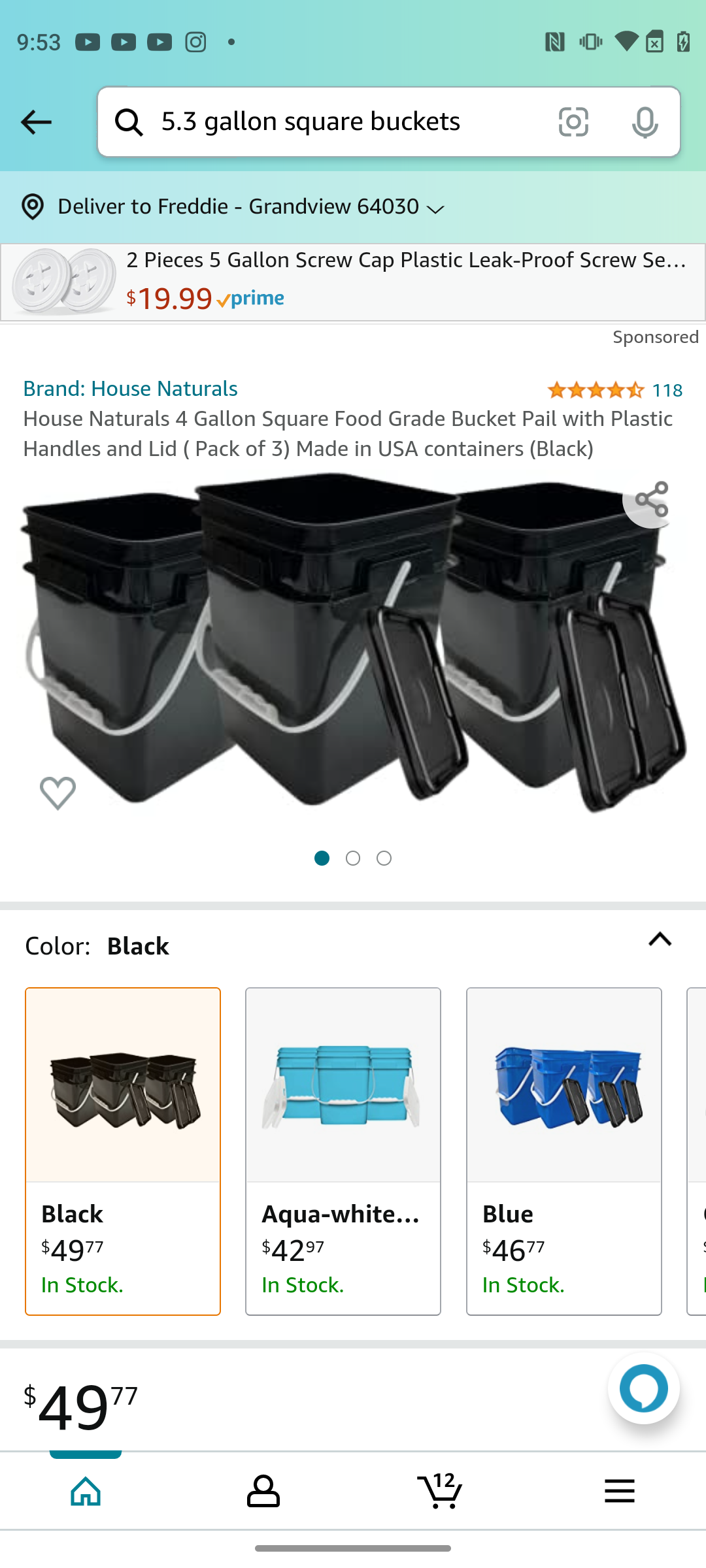 5 gall buckets 3 pack — Twp popcorn - Buymeacoffee