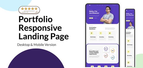 Premium Responsive Portfolio Website value of 1000$+