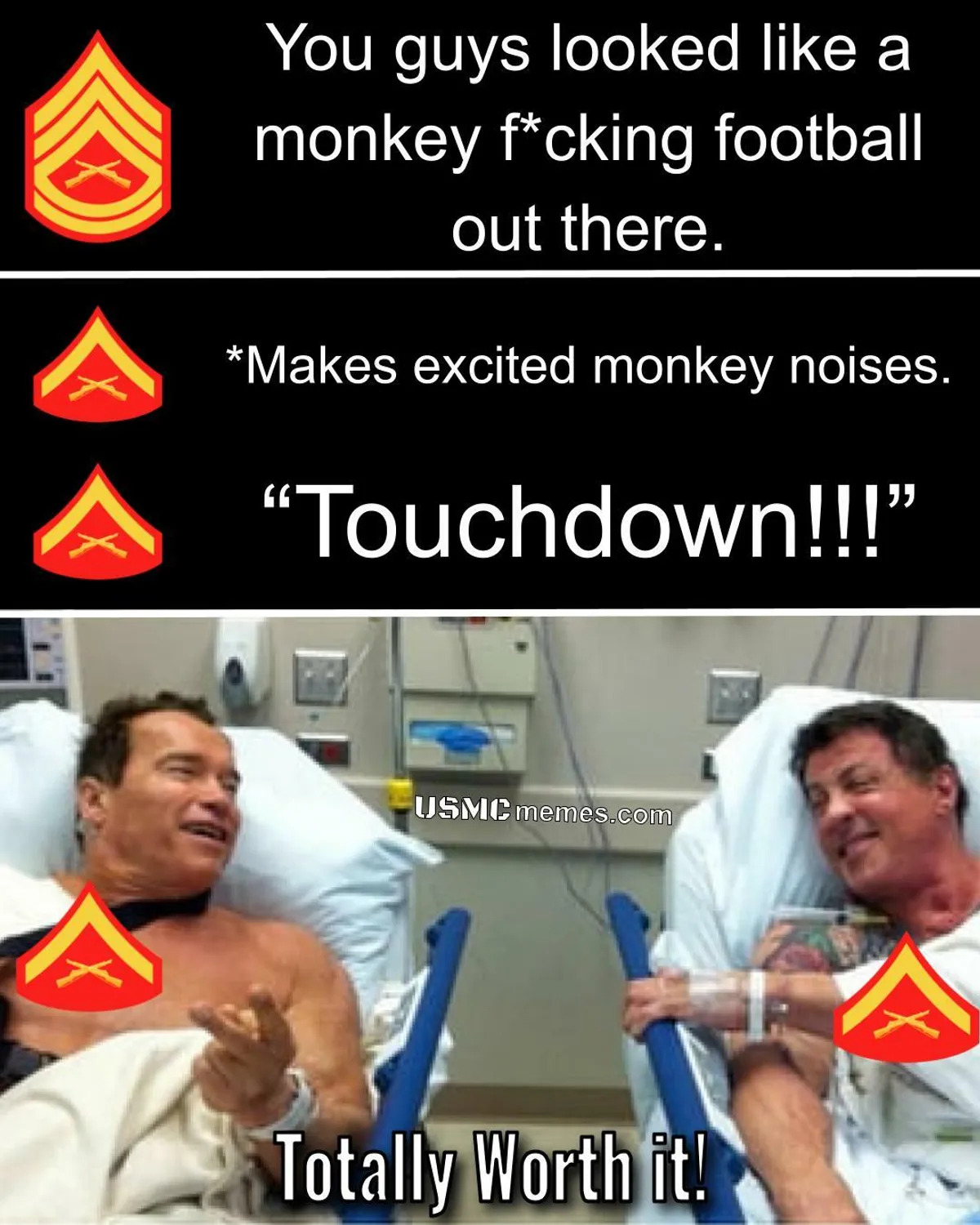 Meme 1368 - Monkey Noises — USMC memes