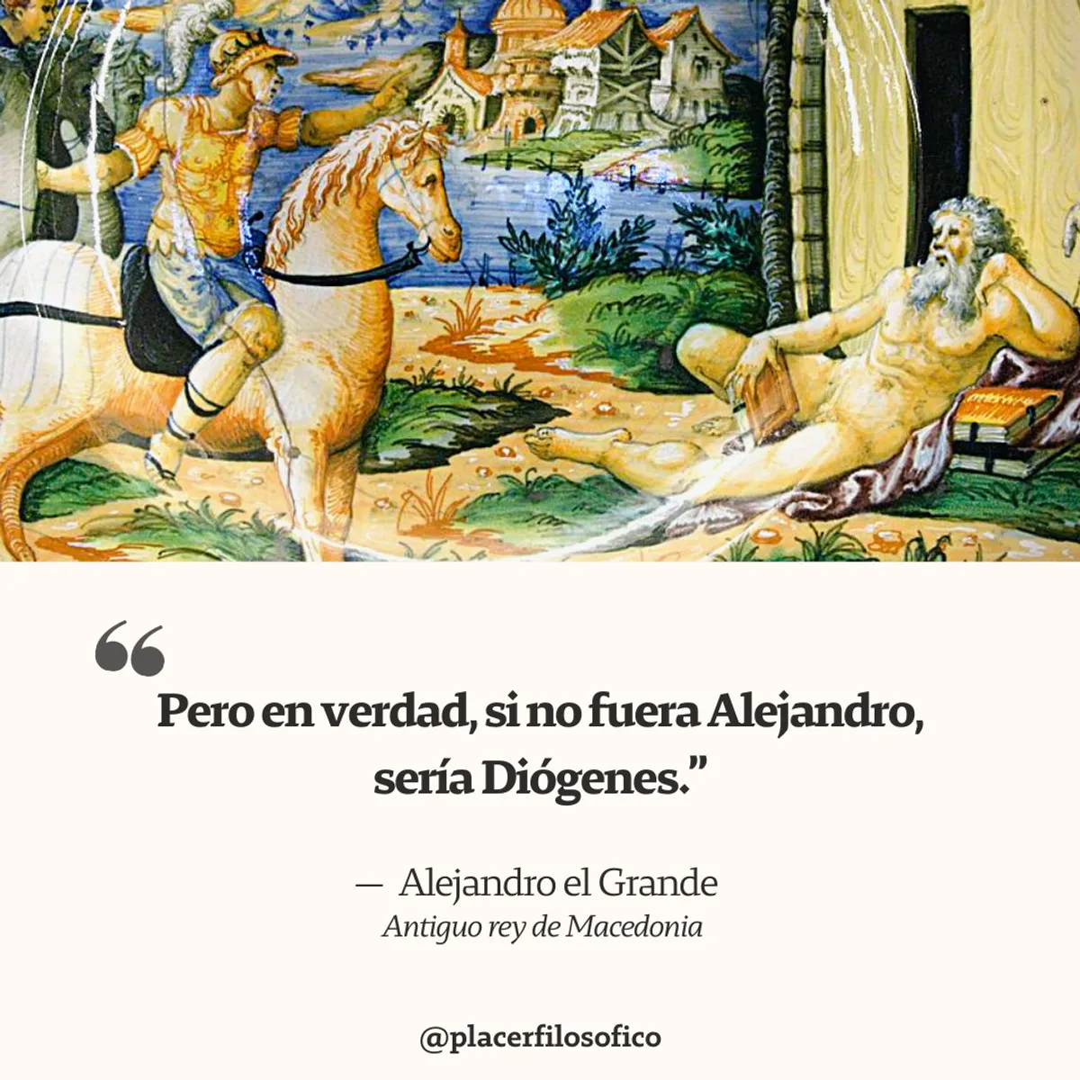 Diógenes el perro y Alejandro el grande — Jordan Gonzalez