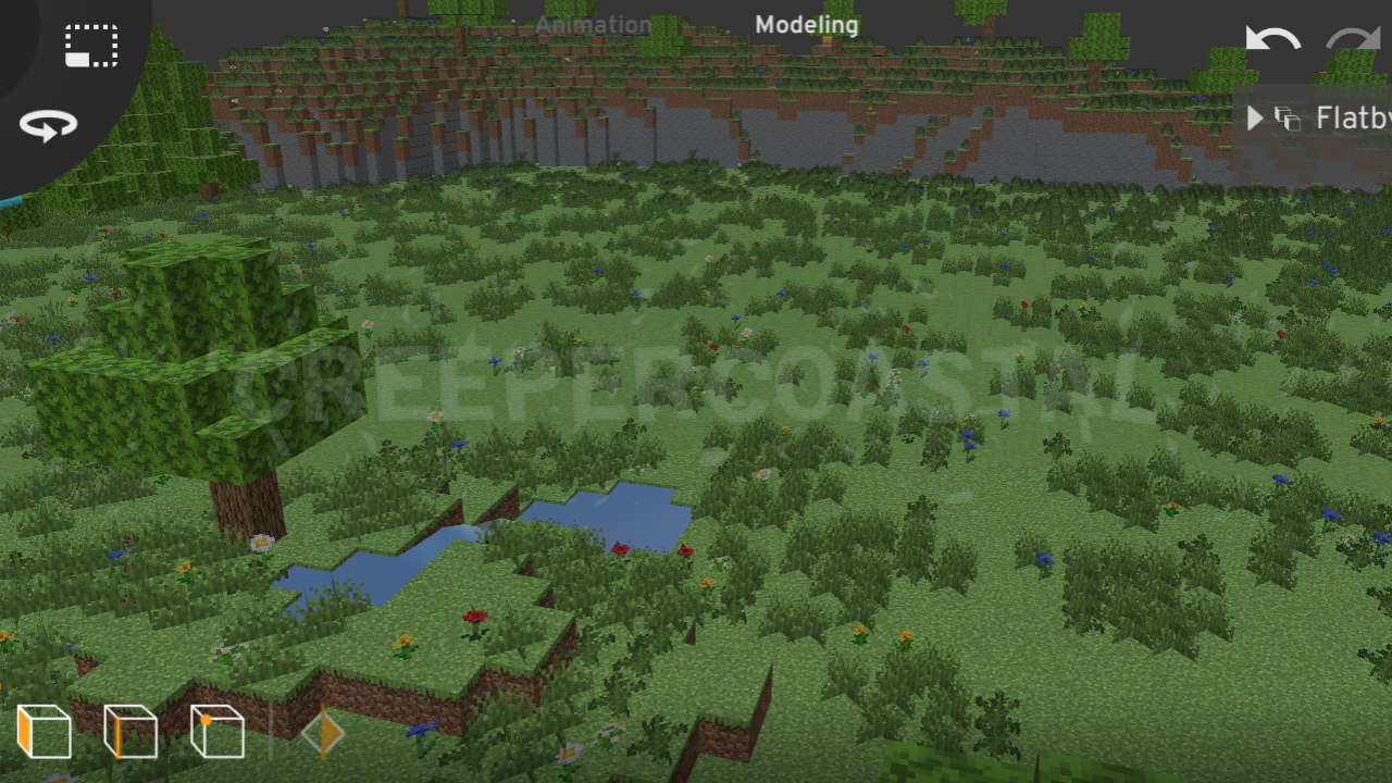 Flat Minecraft scenario for Prisma3D — CreeperCoastal - Buymeacoffee