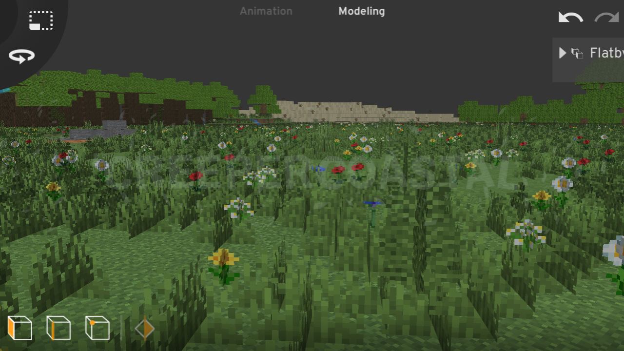 Flat Minecraft scenario for Prisma3D — CreeperCoastal - Buymeacoffee